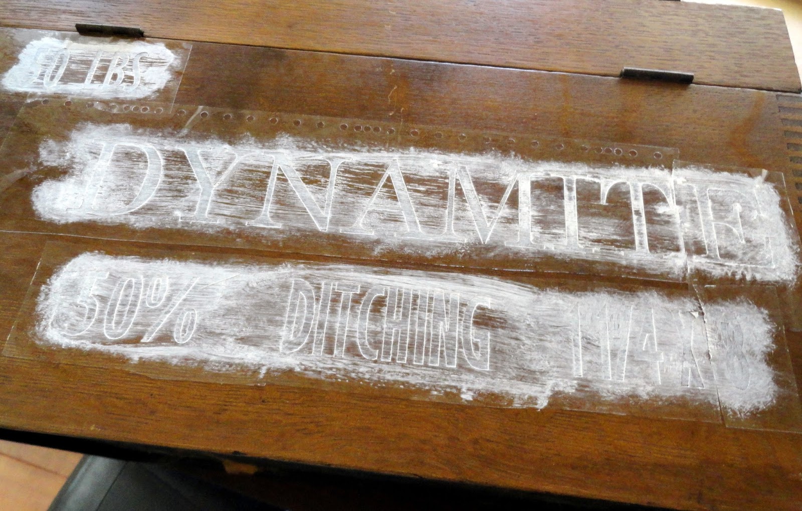 Vintage box turned Dynamite storage box with simple distressing and ...