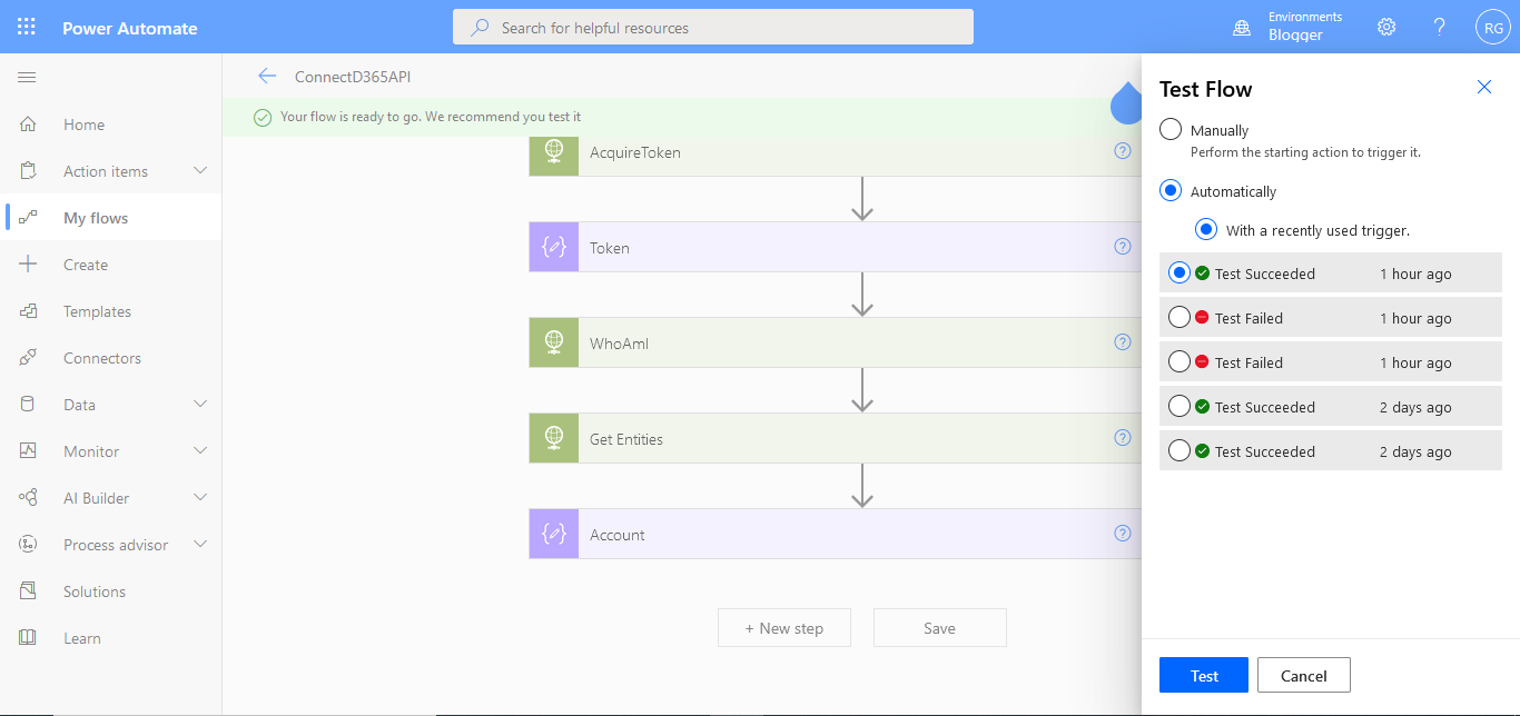 Calling Custom API and Custom Function using Power Automate Flow.
