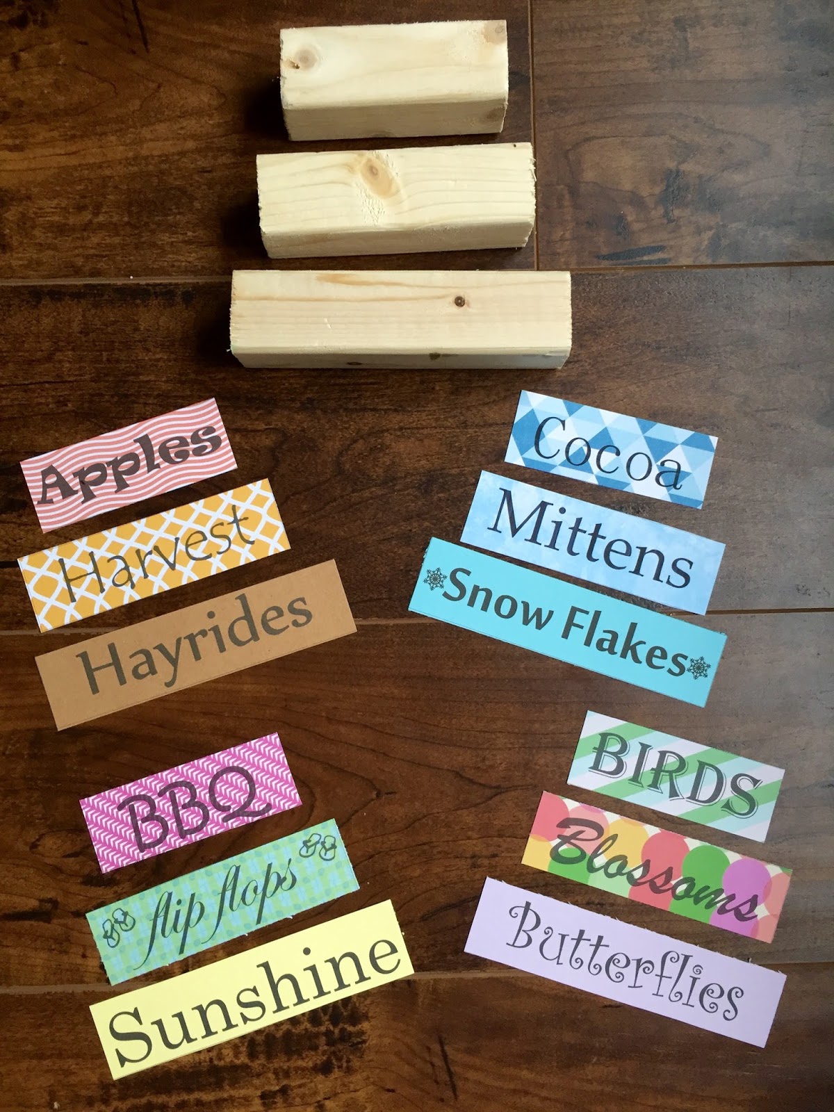 Anderson MOPS: Stacking Wood Blocks Craft Tutorial