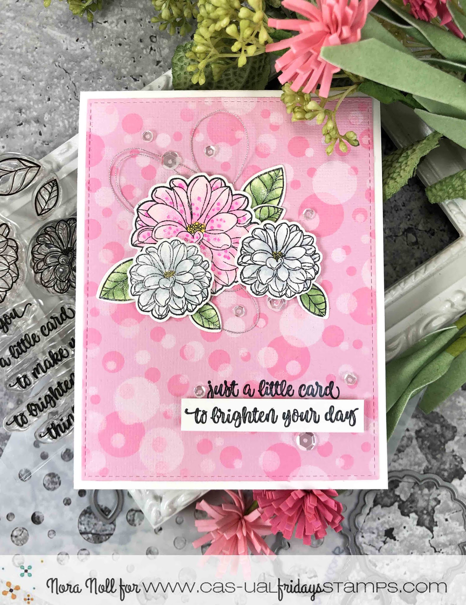 CAS-ual Fridays Stamps: Just a Little Card to Brighten Your Day