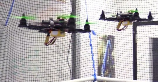 Using wireless interface, operators control multiple drones by thinking ...