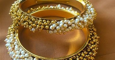 Cluster pearl bangles