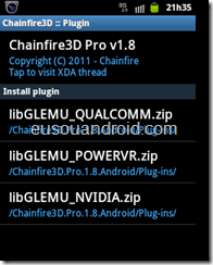 Galaxy Y Games: Chainfire 3D