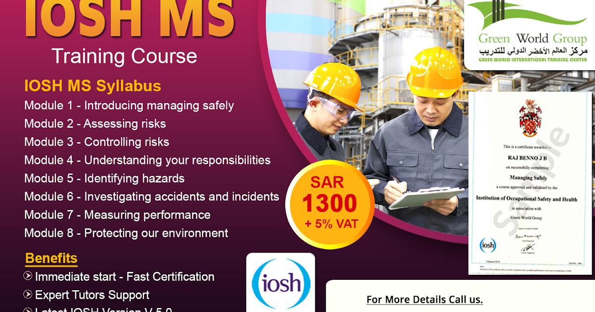 IOSH Managing Safely Course in Accredited Training Institute - Nebosh and Safety Certification ...