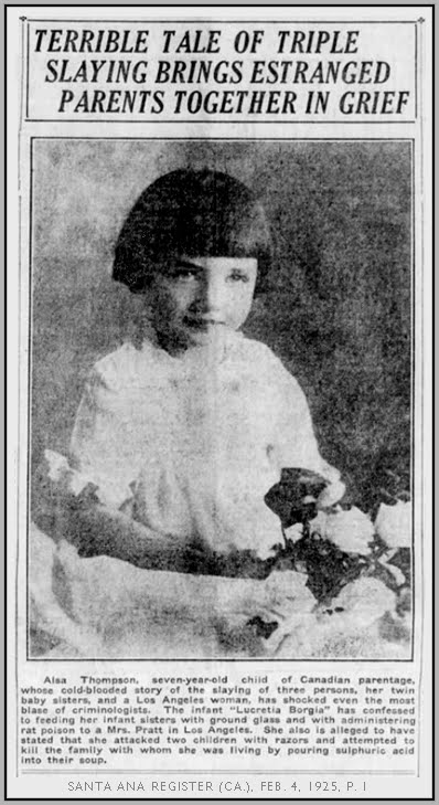 Unknown Gender History: Alsa Thompson, the “Baby Borgia” – Los Angeles ...