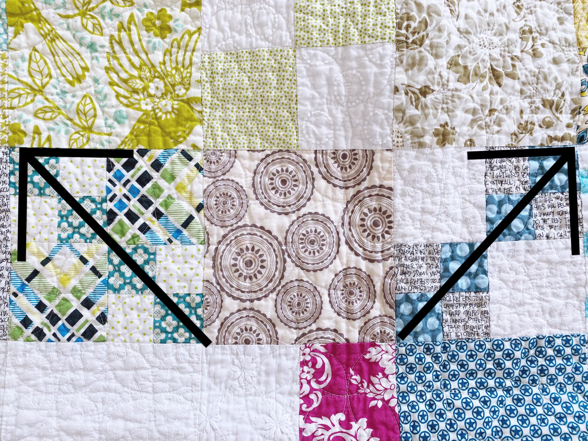 Splish Splash Stash: penny patch 3 block variation: process, musings ...