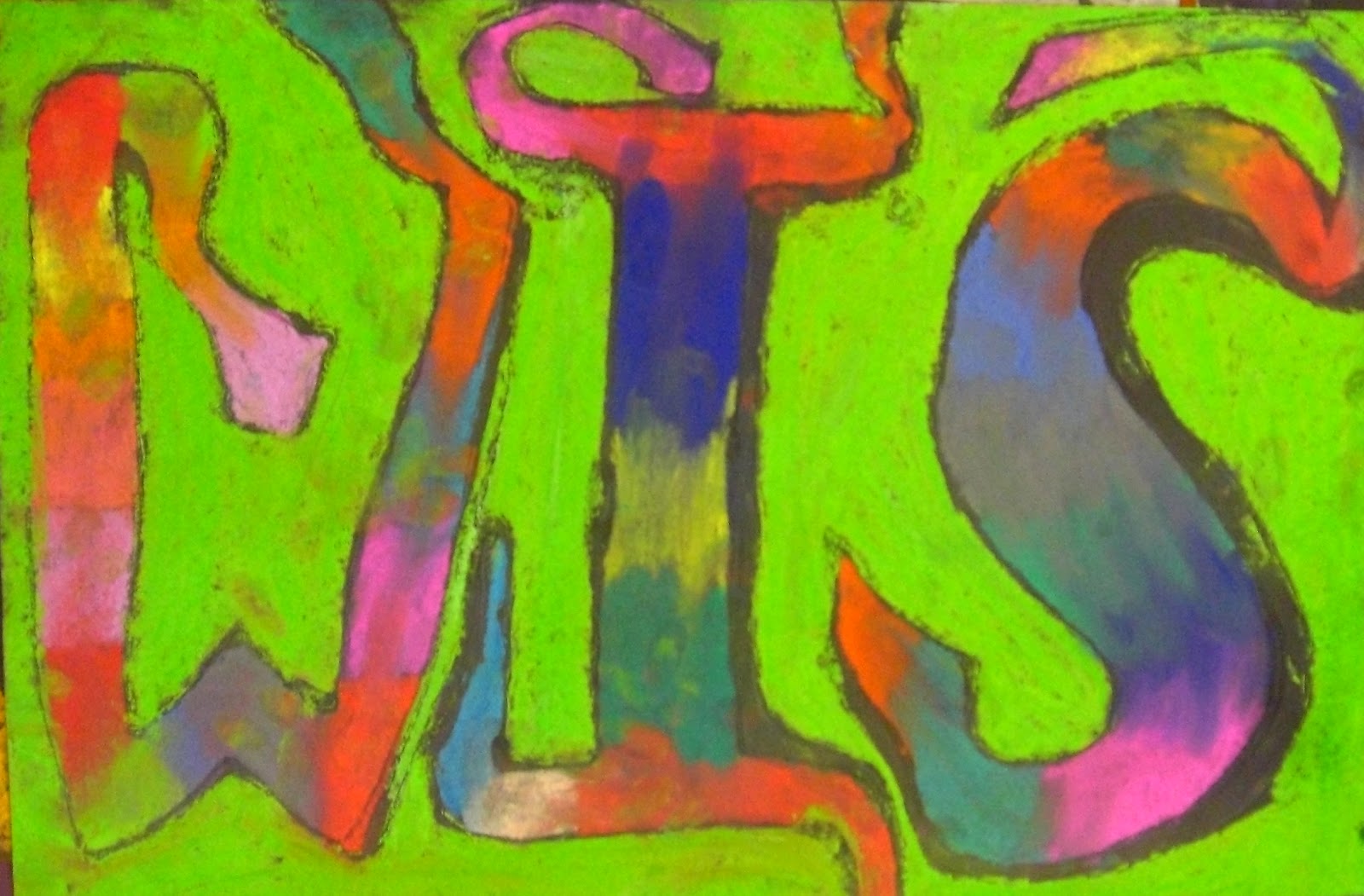 Art Every Way: Pastel Graffiti Drawing