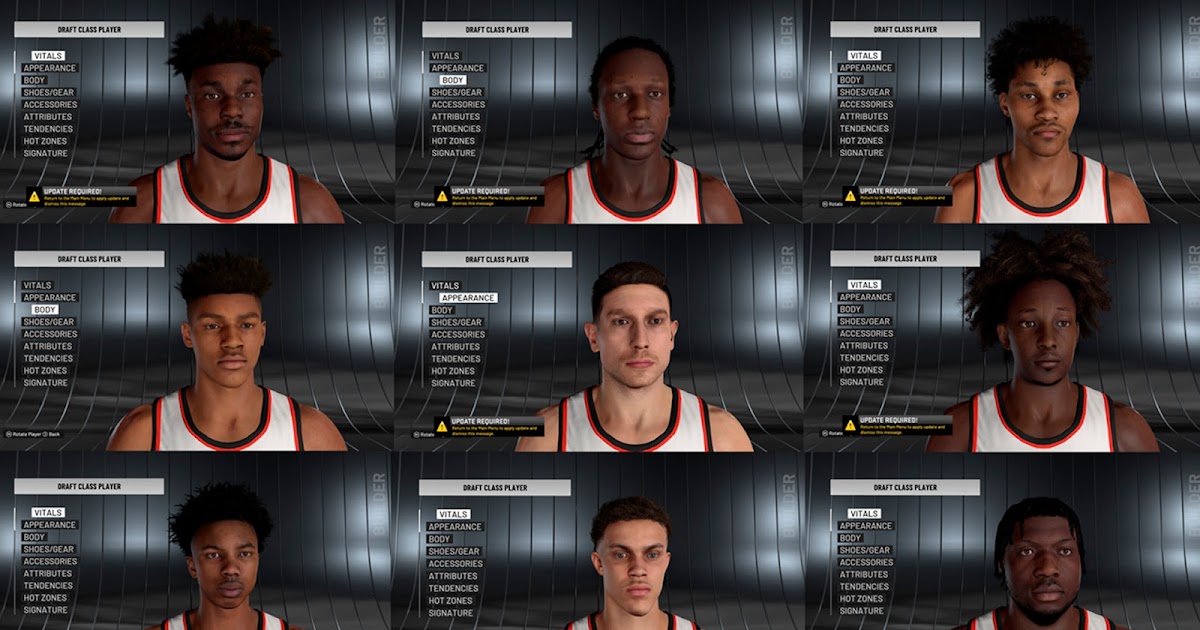 NBA 2K22 Fictional Draft Class with Insane Cyberfaces Pack by BlazerGun1 - Shuajota: NBA 2K24 ...
