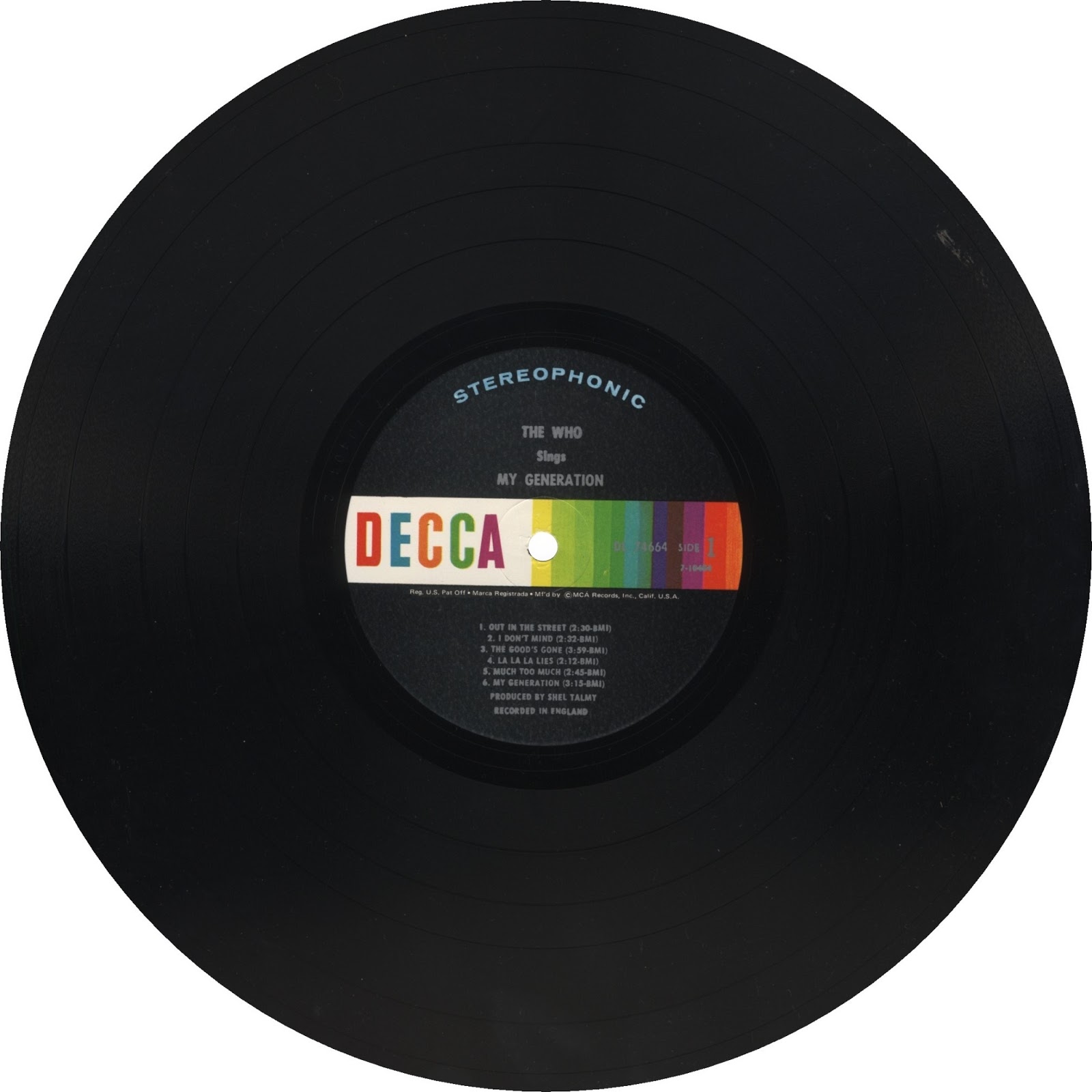 1965 The Who Sings My Generation - The Who - Rockronología