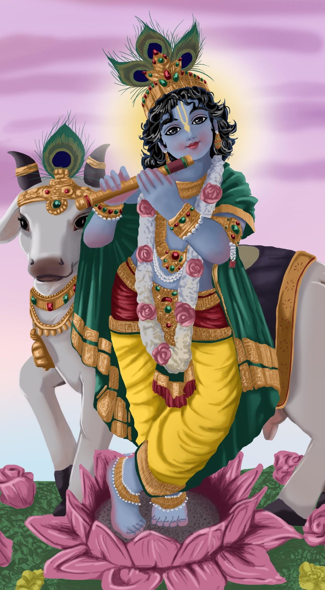 Lord sri krisna mobile wallpaper - HD Mobile Walls