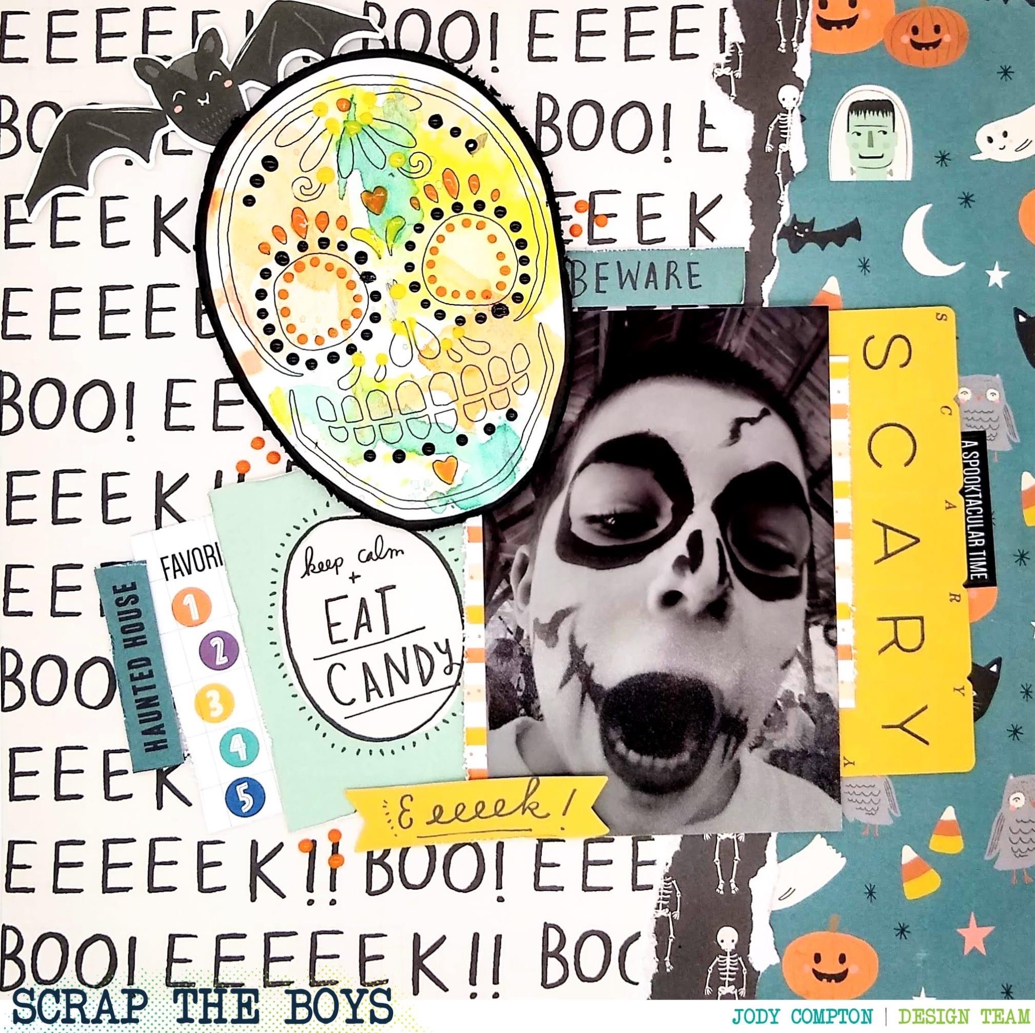 Scrap the Boys: October Halloween Challenge