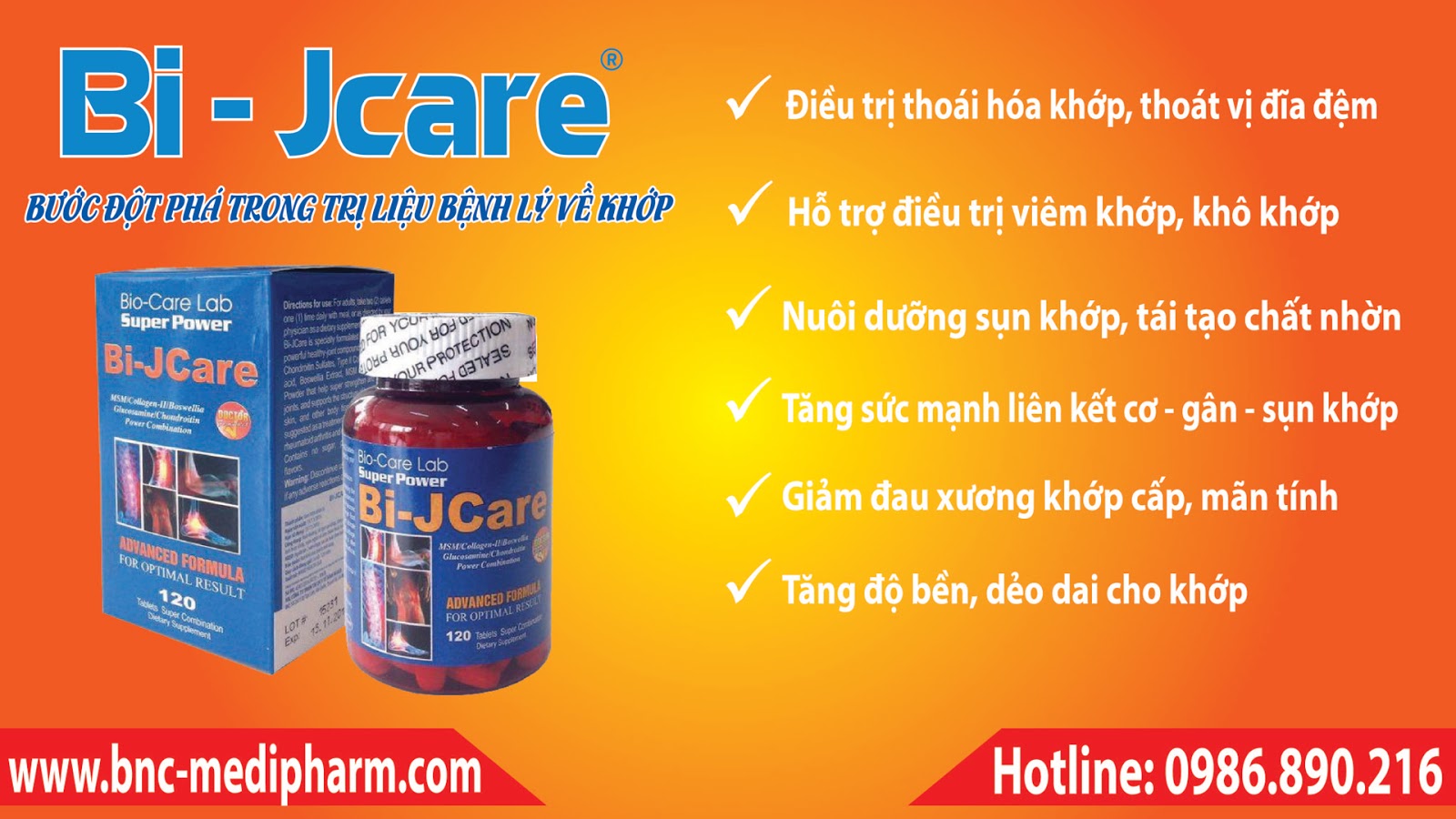 Thuốc bổ xương khớp Bi-JCare: Thuốc bổ xương khớp của mỹ loại nào tốt