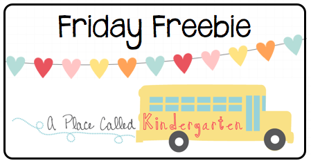 A Place Called Kindergarten: friday freebie - characters