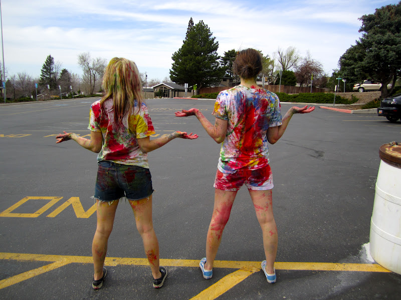 Lu.: Oh just a spontaneous paint fight...