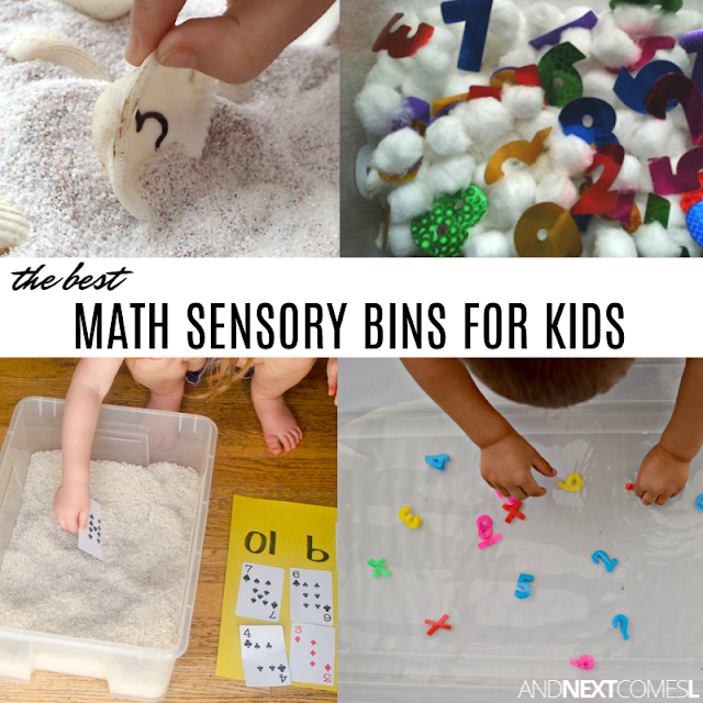 The Best Number & Math Sensory Bins for Kids Who Love Numbers | And ...