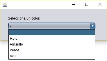 Deshabilitar JComboBox al cambiar de ítem en Java