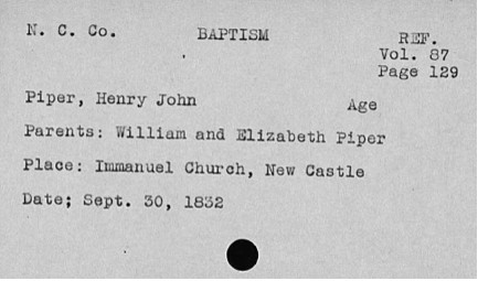 Philip Long of Germany: The Piper family