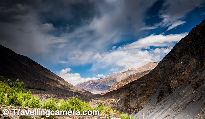 Gue Monastery - Beautifully located around huge mountains of Spiti Valley