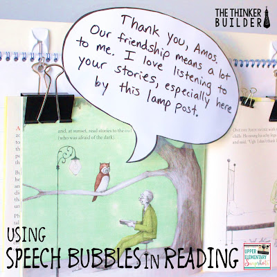 Using Speech Bubbles in Reading | Upper Elementary Snapshots