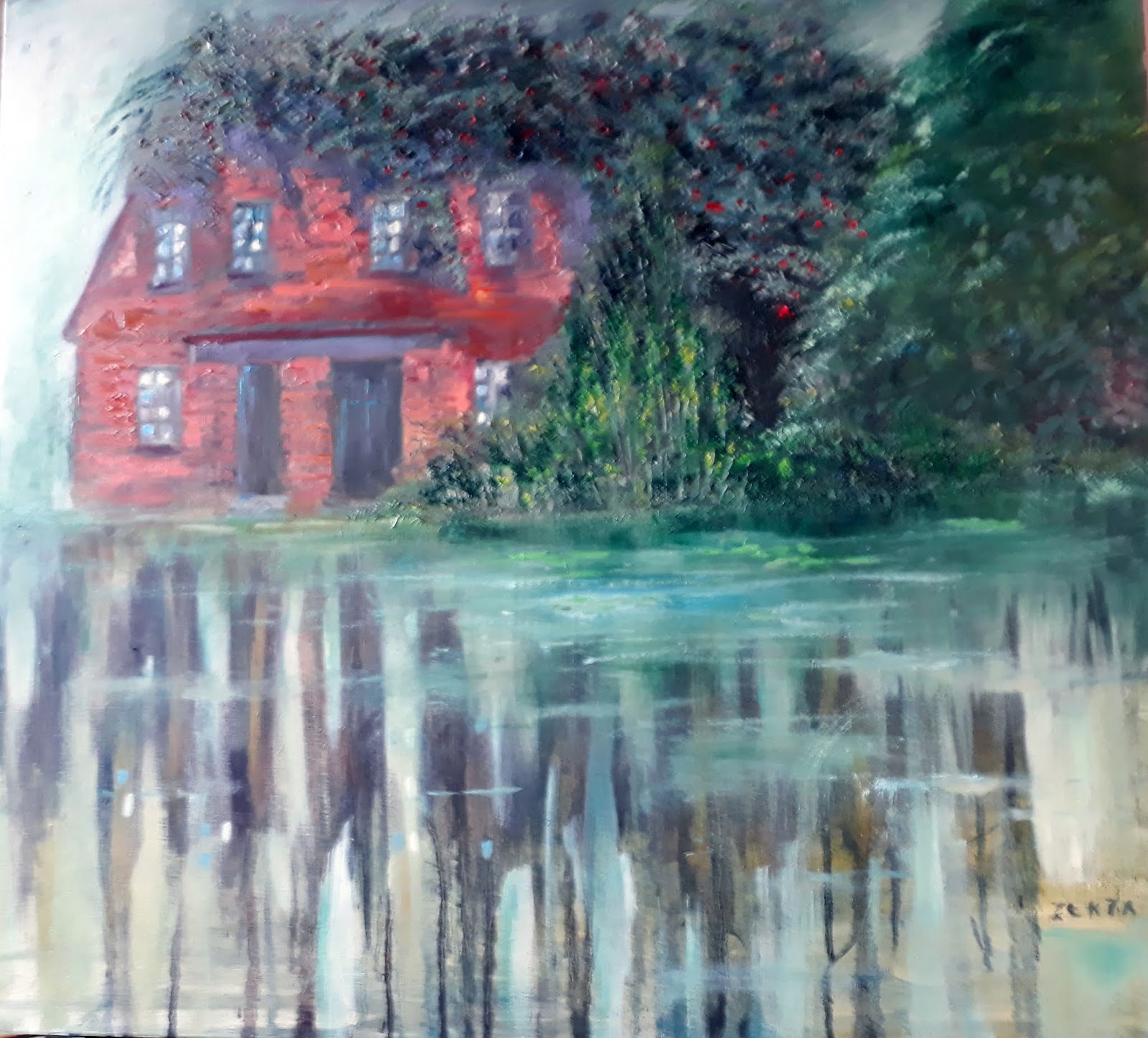 Zentos tapyba. : 2019 ruduo. Aliejinė tapyba. Oil painting.