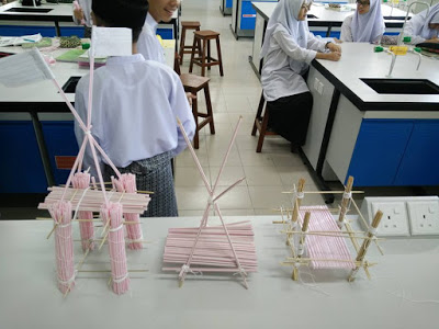 Kestabilan Menggunakan Straw, Lidi dan Benang - Blog Cikgu Sains