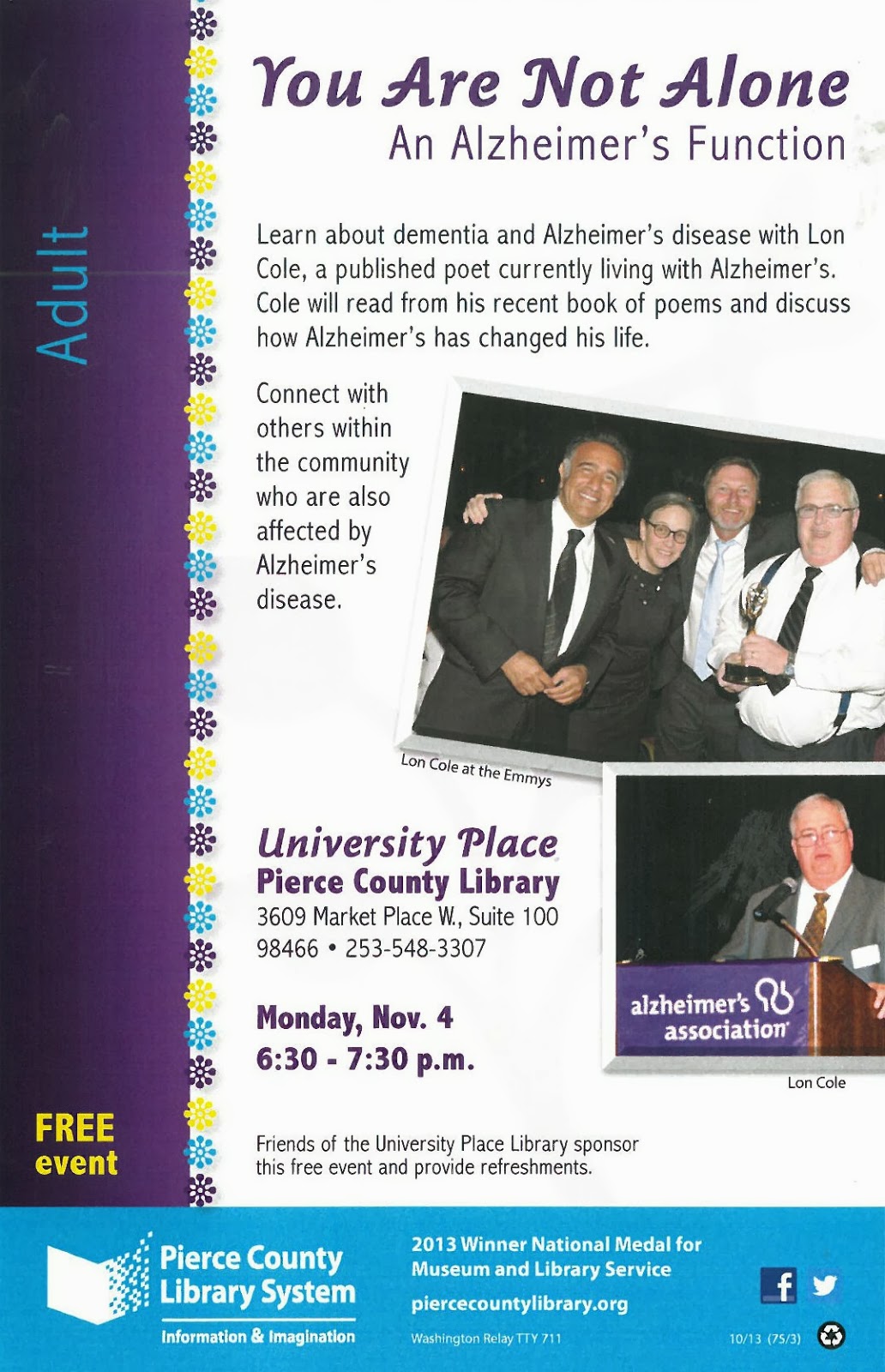 Caring Places Management: You Are Not Alone - An Alzheimer's Function