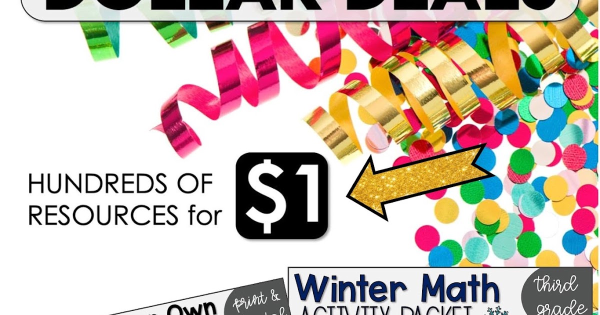 Sweet Southern Teaching: New Year's Dollar Deals Resources