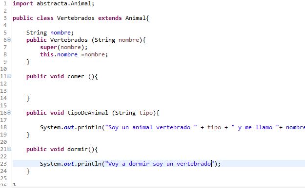 Clases abstractas en JAVA