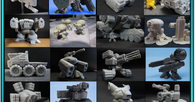 Tabletop Fix: Studio Daviuss - CHIBI-TECH SD SERIES II Kickstarter