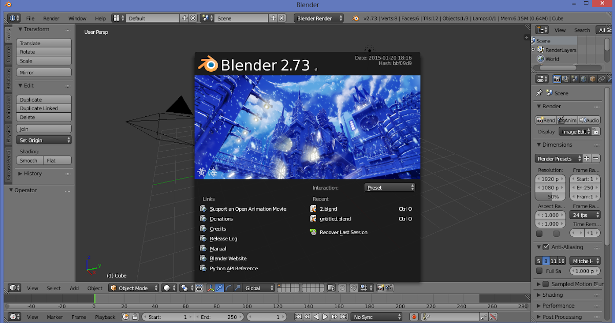 Jelaskan Fitur - Fitur Pada Aplikasi Blender - Simulasi Visual SMK KNBI