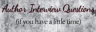 AUTHOR INTERVIEW QUESTIONS