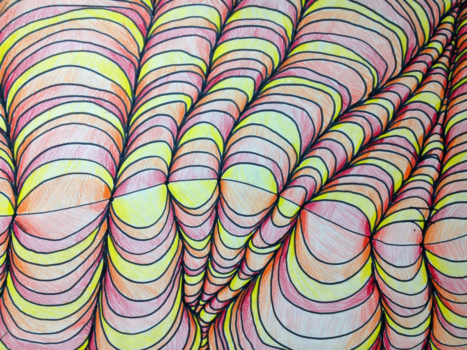 ART with Mrs. Garrett!: Op Art Drawing display