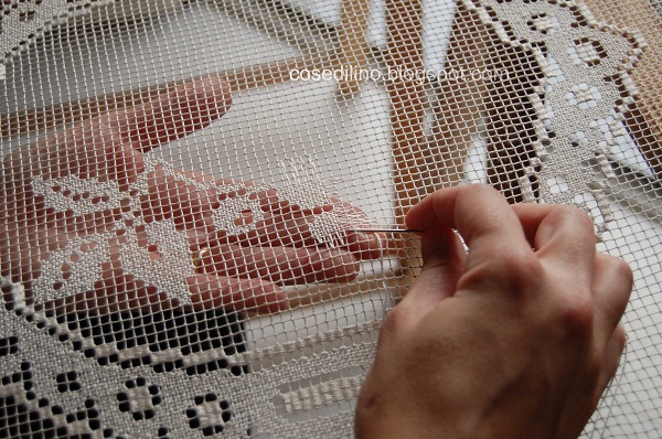 cose di lino: TRASPARENZE A FILET