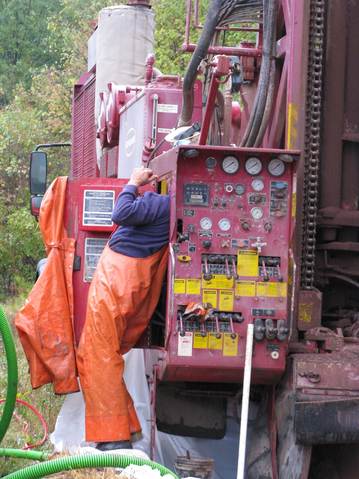 Accidental Remediation: drill rig breakdowns