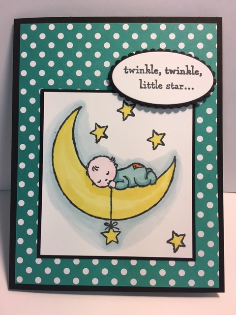 My Creative Corner!: Moon Baby, Baby Boy Card, 2017 Occasions Catalog