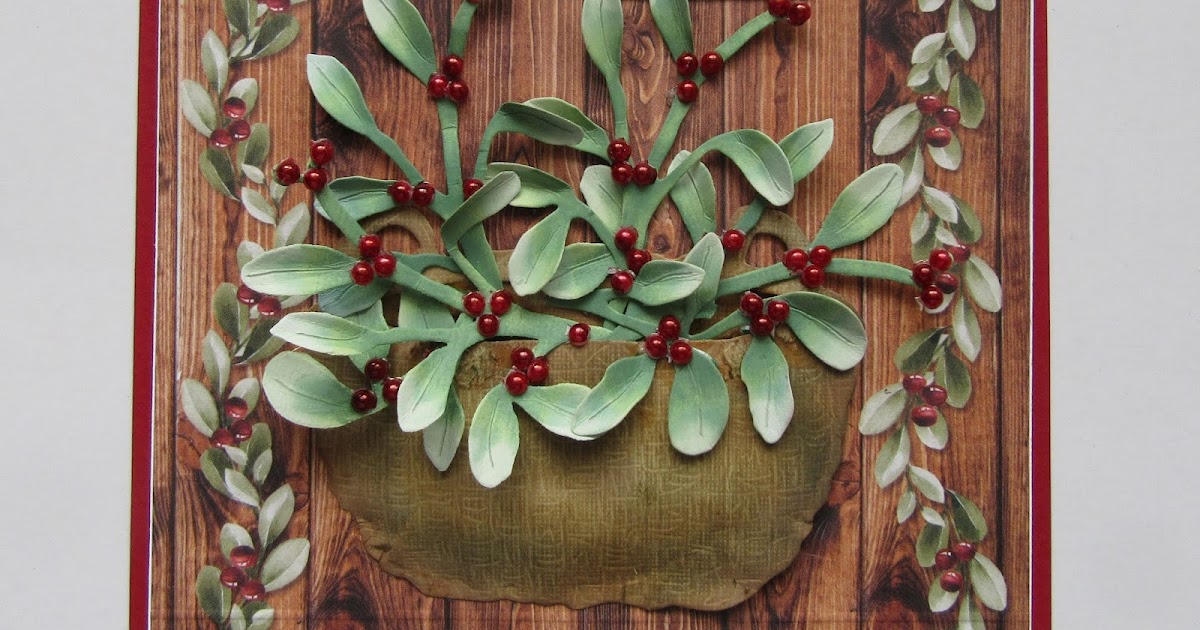 Selma's Stamping Corner and Floral Designs: Mistletoe in Gathering Basket