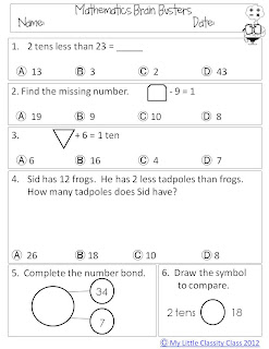 Oh My Little Classity Class: [Mathematics Brain Busters] v5