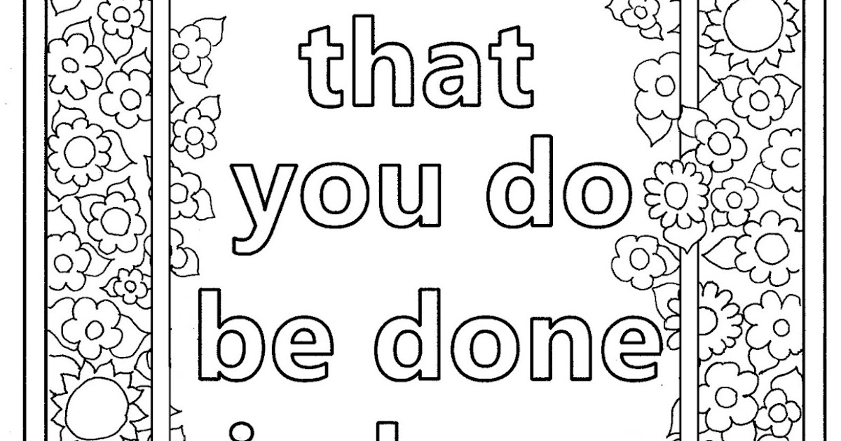 Coloring Pages for Kids by Mr. Adron: Free 1 Corinthians 16:14 Print ...