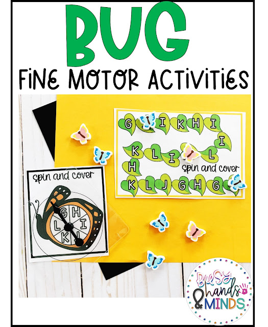 Bugs and Insects Fine Motor Activities | Busy Hands and Minds