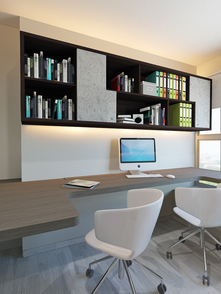 Natura Loft Bishan - Study Room - Freelance for Interior Design 3D ...