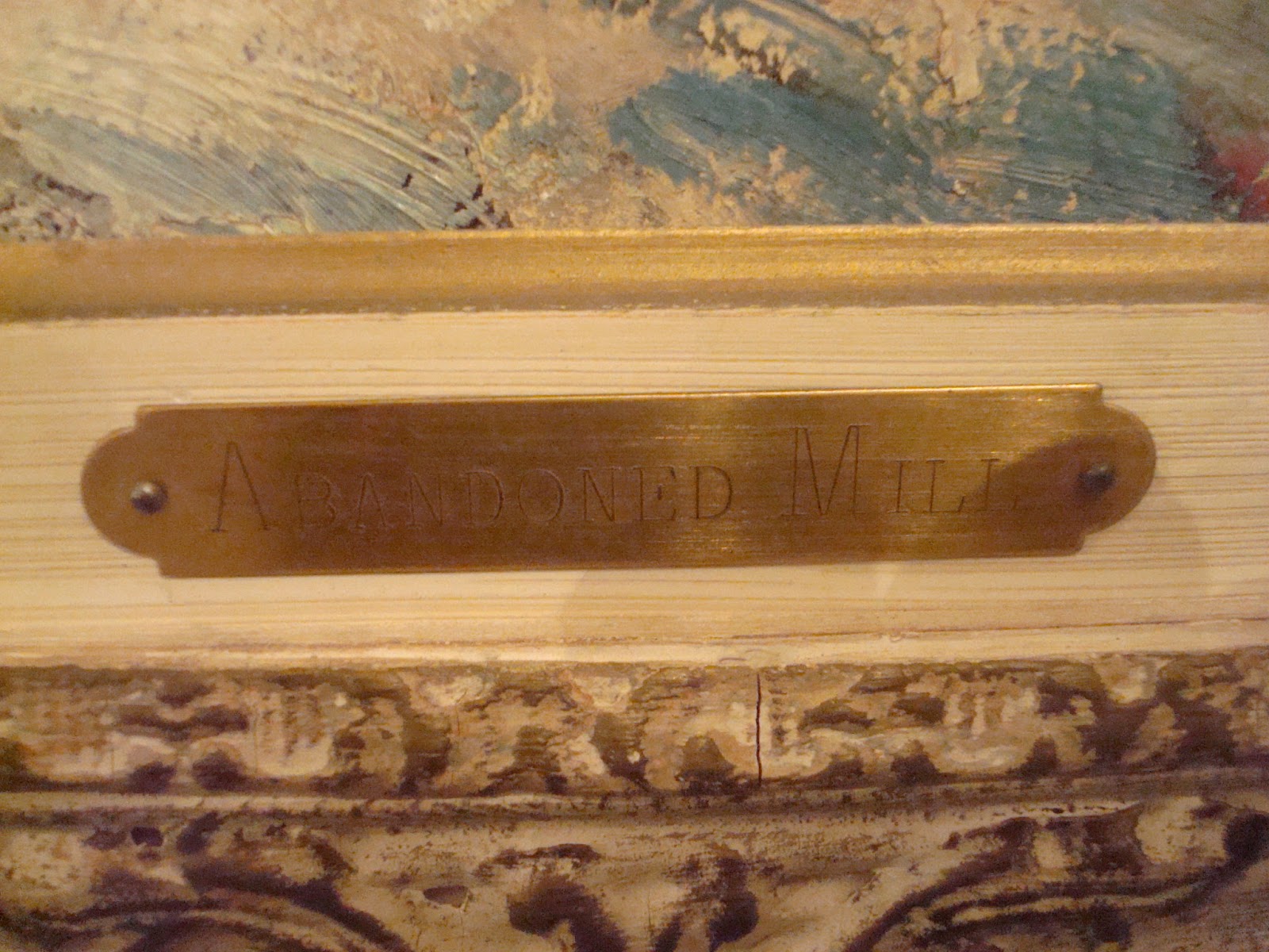 Era Antiques: Winter Landscape Oil Painting by James R. Wright