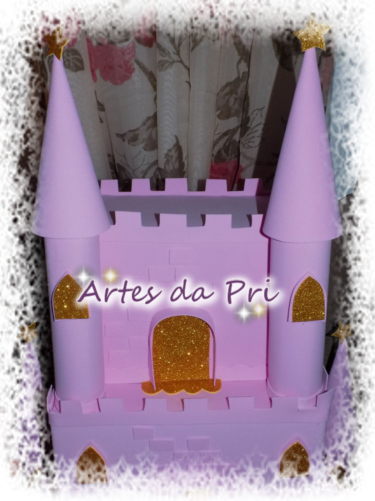 Artes da Pri: Castelo em eva com 80 cm de altura