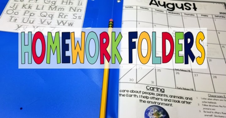 Easy to Make Homework Folders | Learning with Mrs. Langley