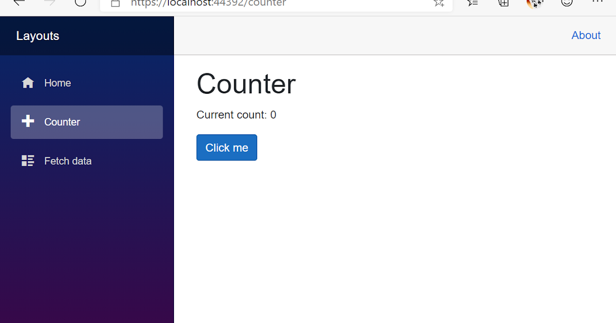 Blazor Custom Layouts
