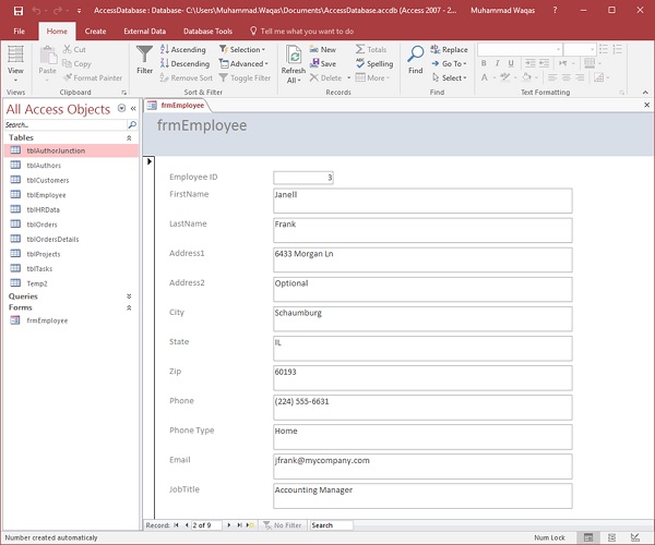 Computer Teaching Blog: Designing Access Reports and Forms MS Access ...