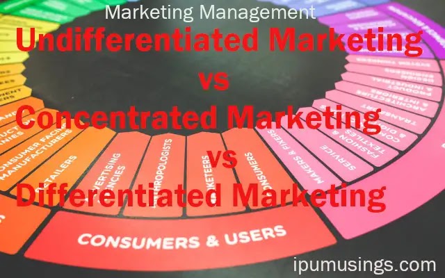 BBA/MBA - Marketing Management: Undifferentiated Marketing vs ...