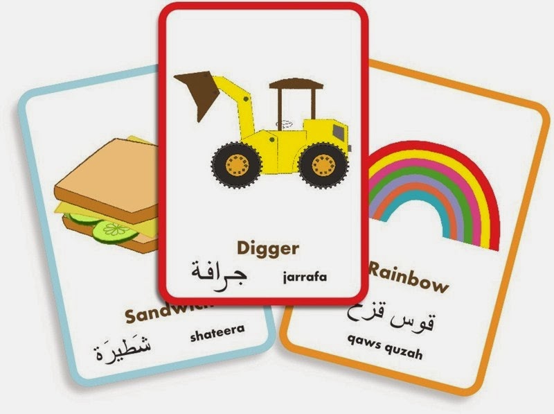 Ibnu Sina Kids: Arabic Words Flash Cards