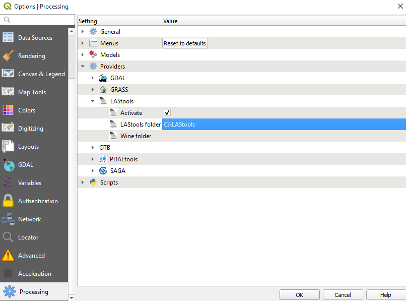 LiDAR Data Processing with LAStools and QGIS 3