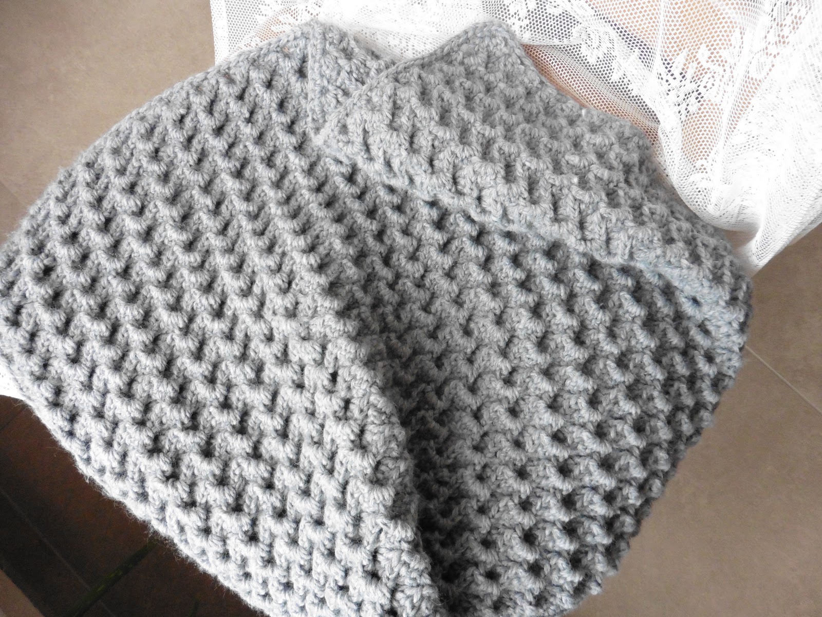 Baby blanket crochet crystal wave