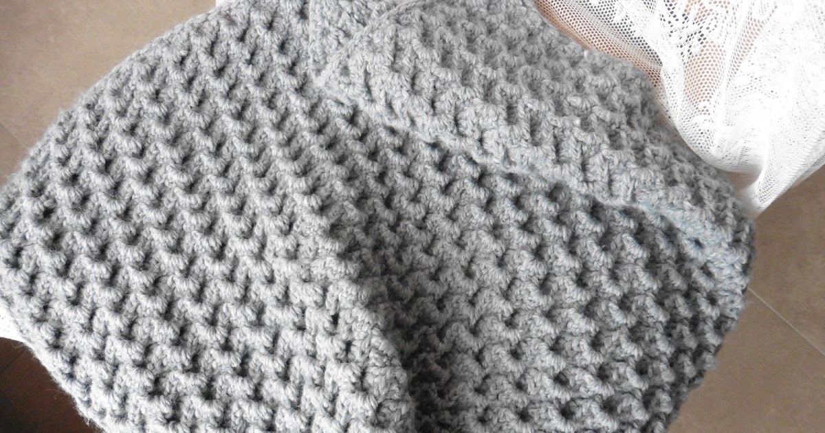 Baby blanket crochet crystal wave